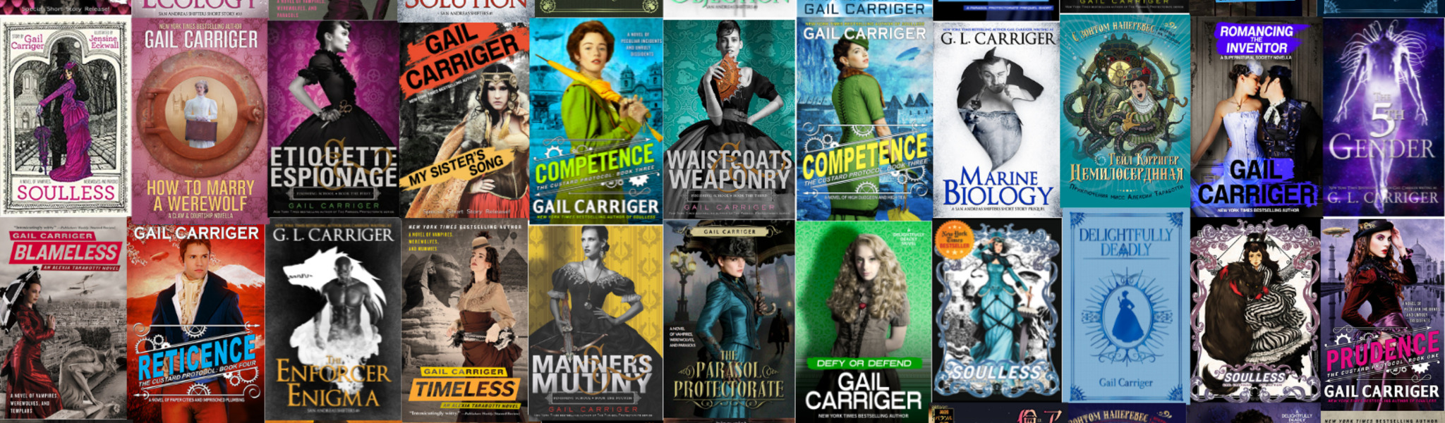 Gail Carriger Bookshop